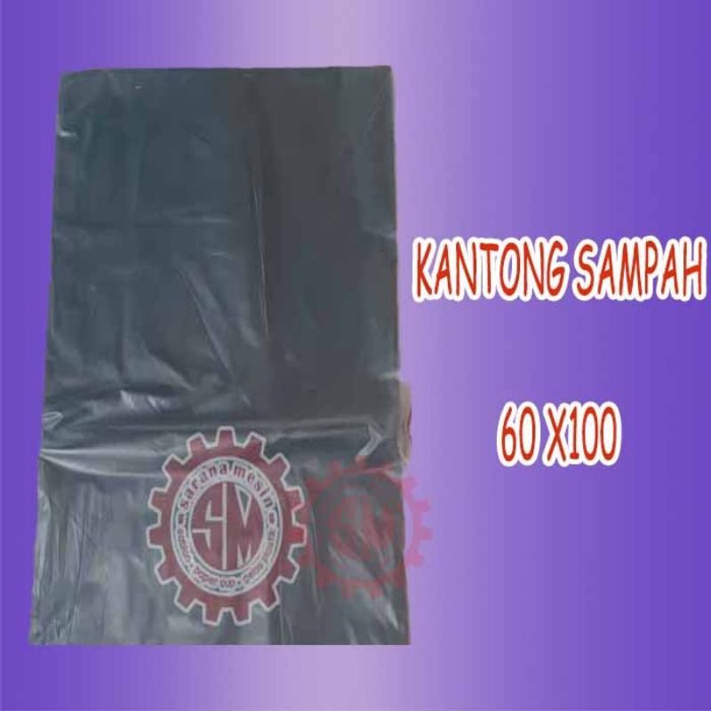 Jual (ISI 20) KANTONG KRESEK SAMPAH PLASTIK SAMPAH HITAM JUMBO 60X100 | Shopee Indonesia