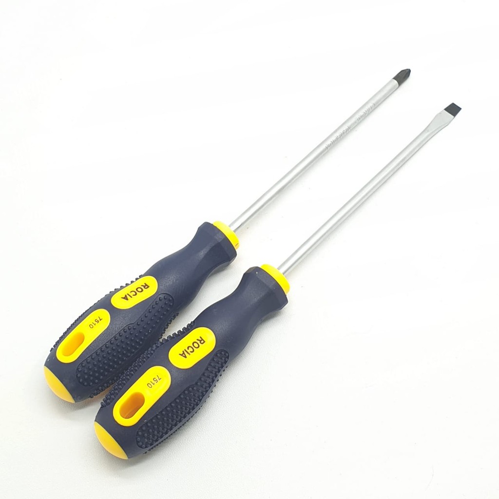 Jual Rocia Type 7510 Obeng 5" + Plus Atau - Minus Magnet Gagang Karet ...
