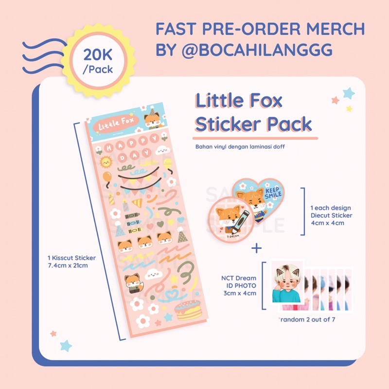 Jual Little Fox Sticker Pack | Shopee Indonesia