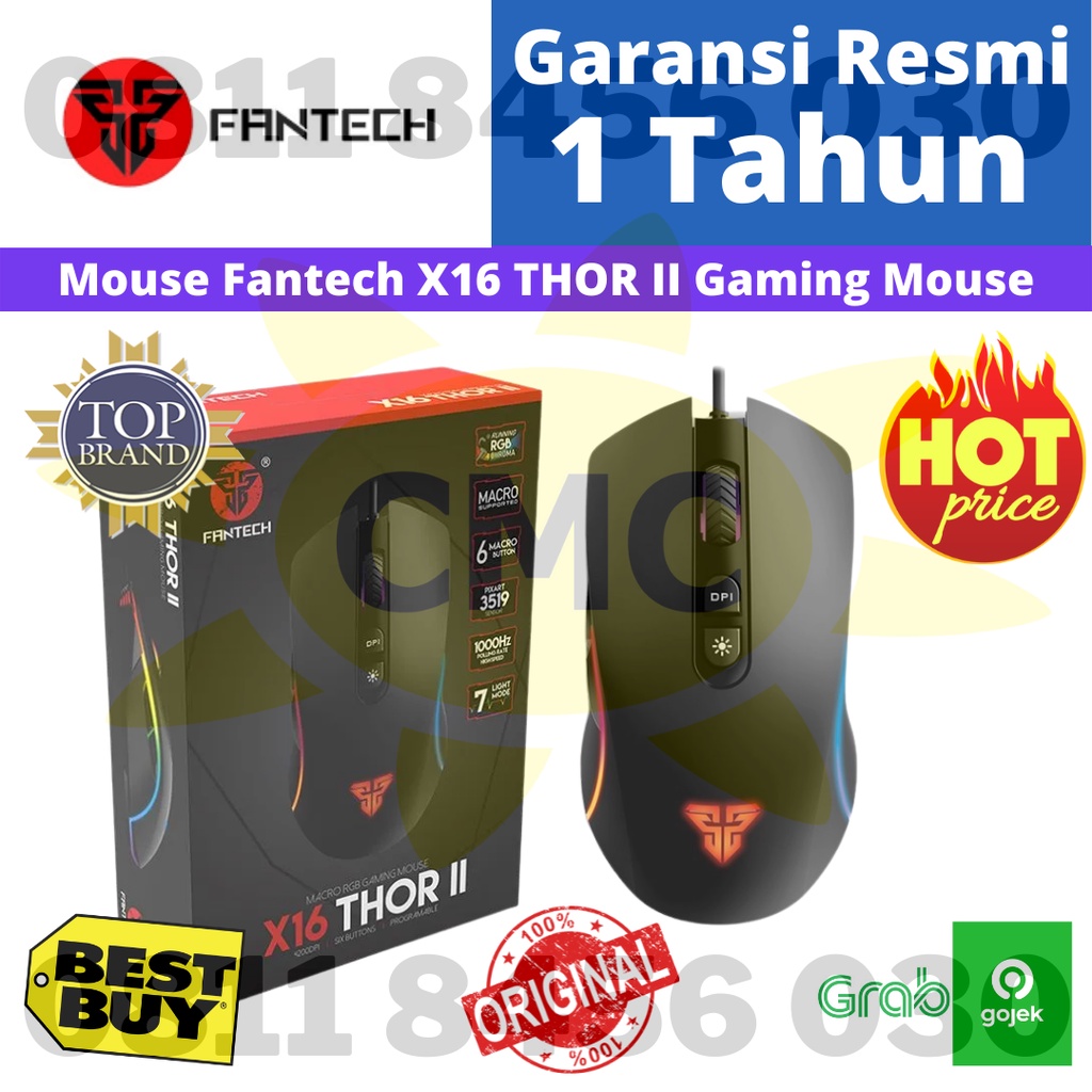 Jual Fantech Thor II X16 Macro RGB Gaming Mouse | Shopee Indonesia