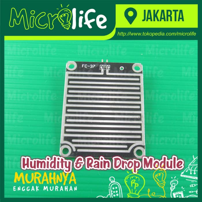 Jual Humidity And Rain Drop Module Sensor Air Hujan Dan Kelembaban ...