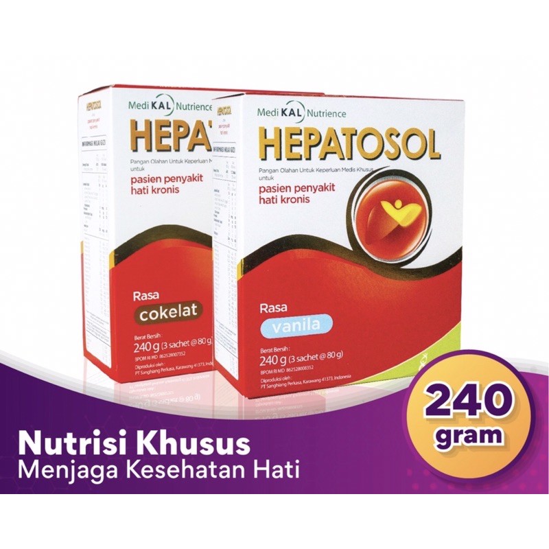 Jual Hepatosol 240 gram ( susu nutrisi khusus kesehatan hati/liver ...