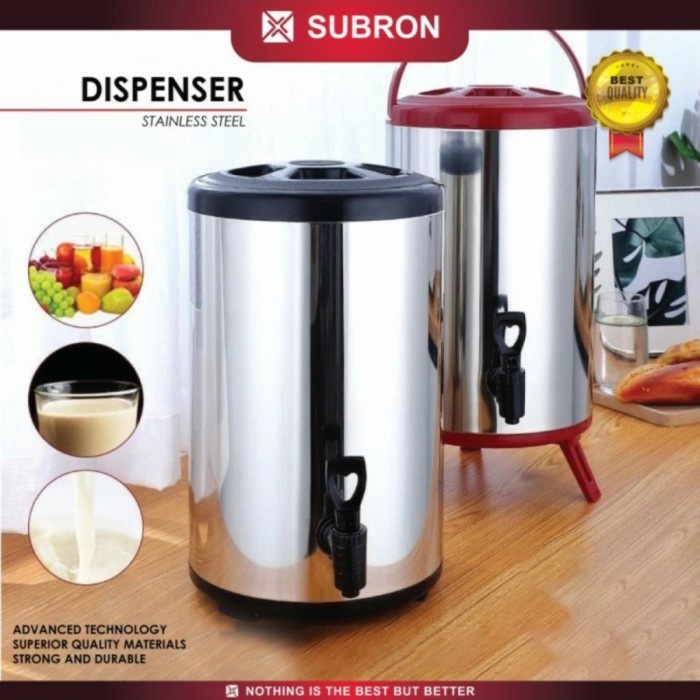 Jual Subron Water Tank Dispenser Stainless 8Liter Hot Cold Tempat Jus ...