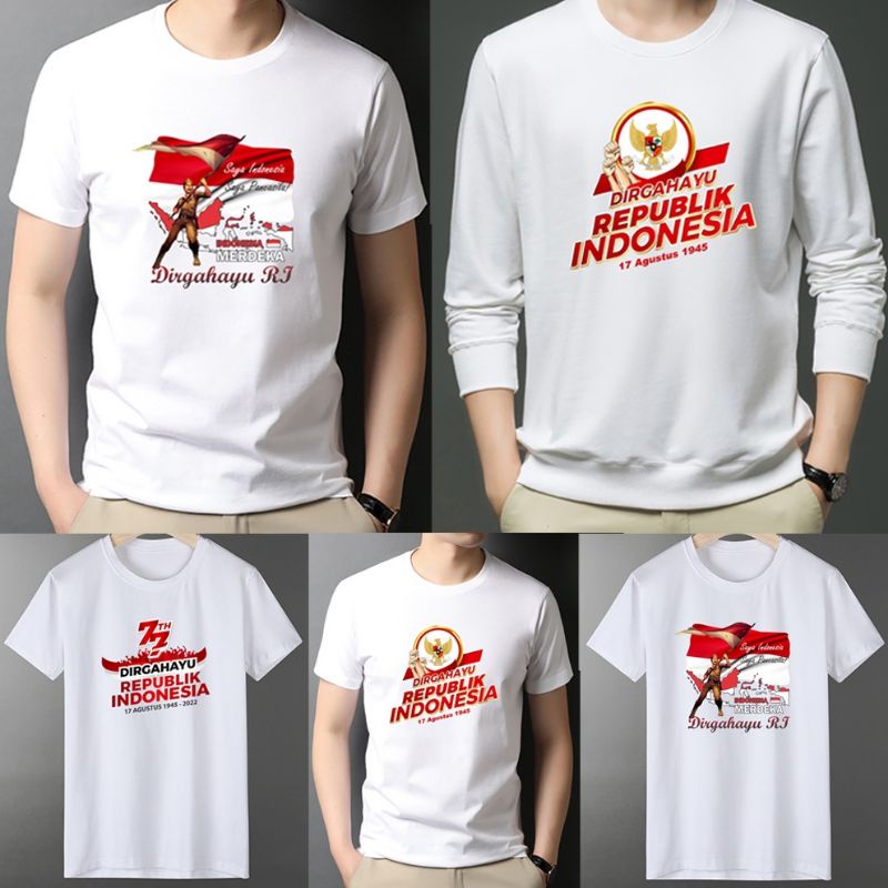 Jual Kaos 17 Agustus Dirgahayu Hut RI 77 Indonesia 2022 | Shopee Indonesia