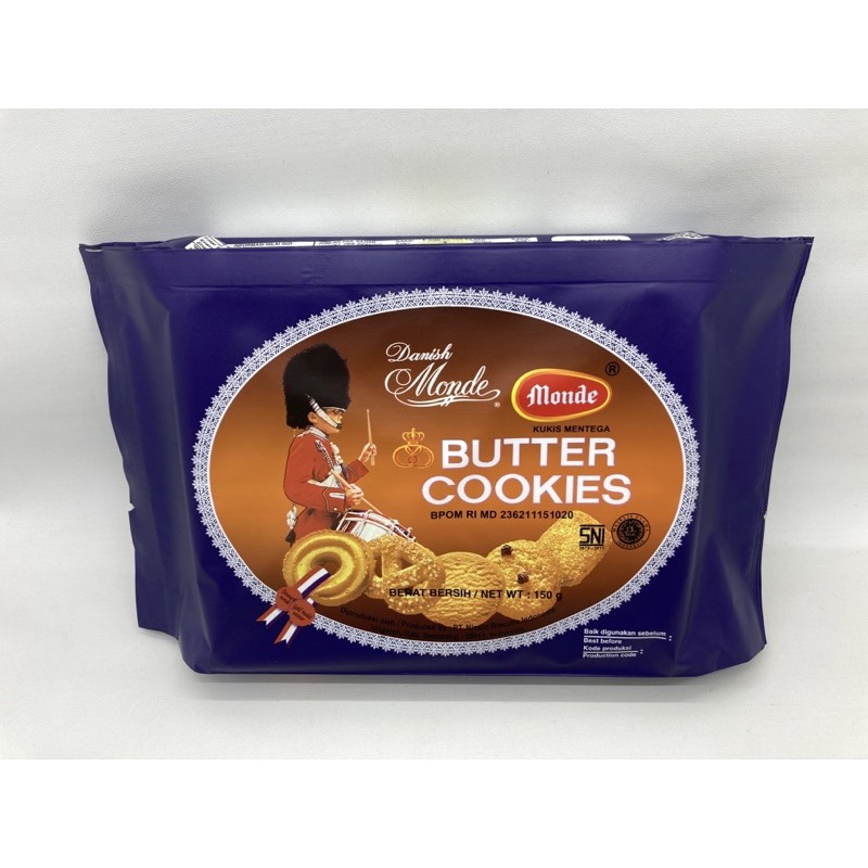 Jual MONDE Danish Monde Butter Cookies 150g barcode 8888166991125 ...