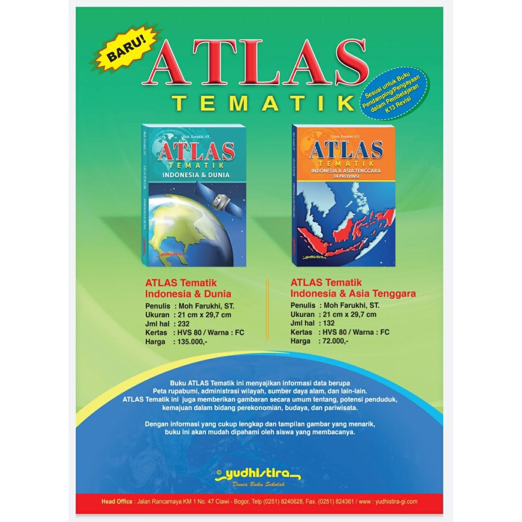 Jual ATLAS TEMATIK INDONESIA DUNIA ASIA TENGGARA YUDHISTIRA | Shopee ...