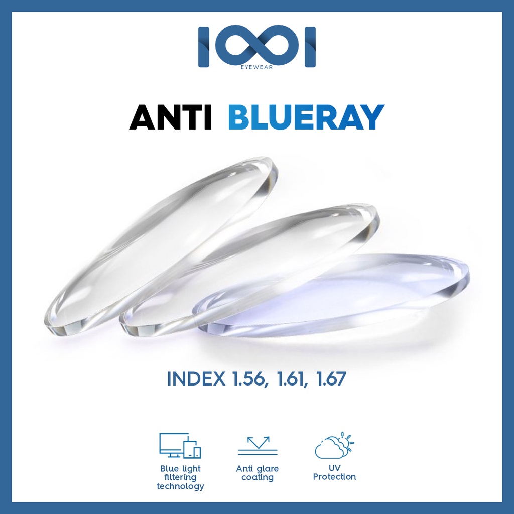 Jual IOOI Eyewear - Lensa Anti Blueray Minus/Plus/Cylinder (Index 1.56 ...