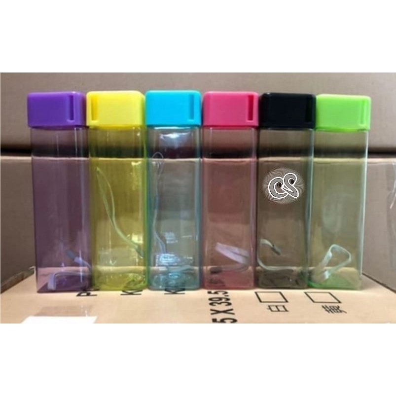 Jual Botol Minum Kotak / My Bottle POLOS 500ml BPA FREE, SATUAN, ND13690 | Shopee Indonesia
