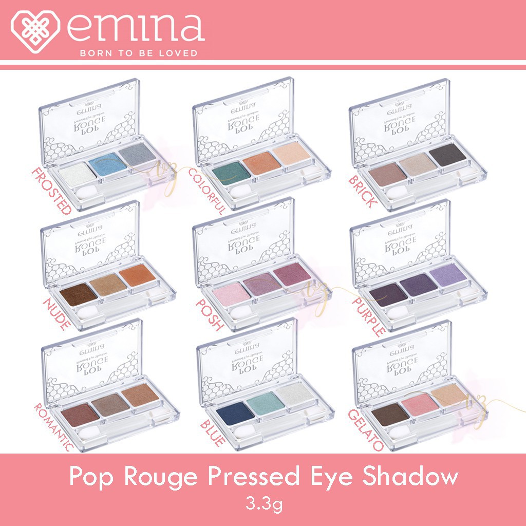 Jual EMINA POP ROUGE EYESHADOW 3.3gr | Shopee Indonesia