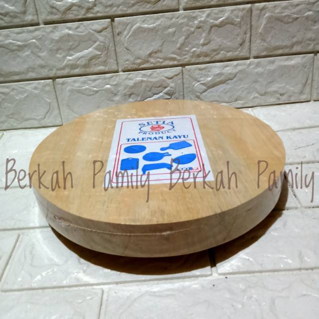 Jual TALENAN KAYU BULAT TEBAL 30 CM - TALENAN DAGING DIAMETER 25 CM ...