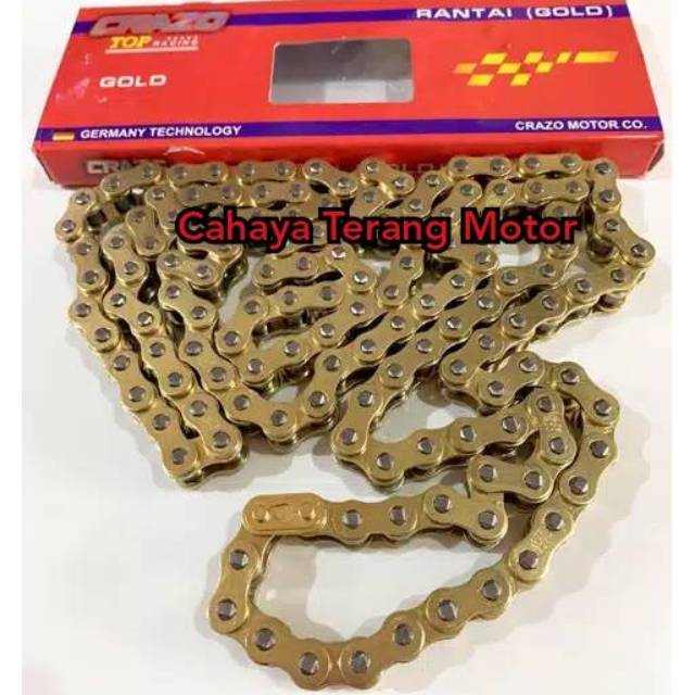 Jual RANTE RANTAI GOLD EMAS MOTOR 415H / 428H - 130L/140L | Shopee Indonesia
