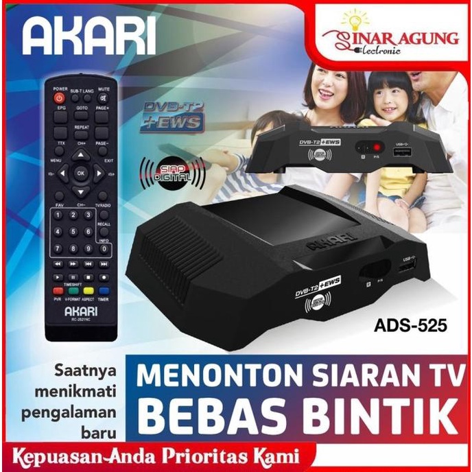 Jual AKARI SET TOP BOX DVB-T2 DIGITAL ADS-2230 ADS2230 - ORIGINAL ...