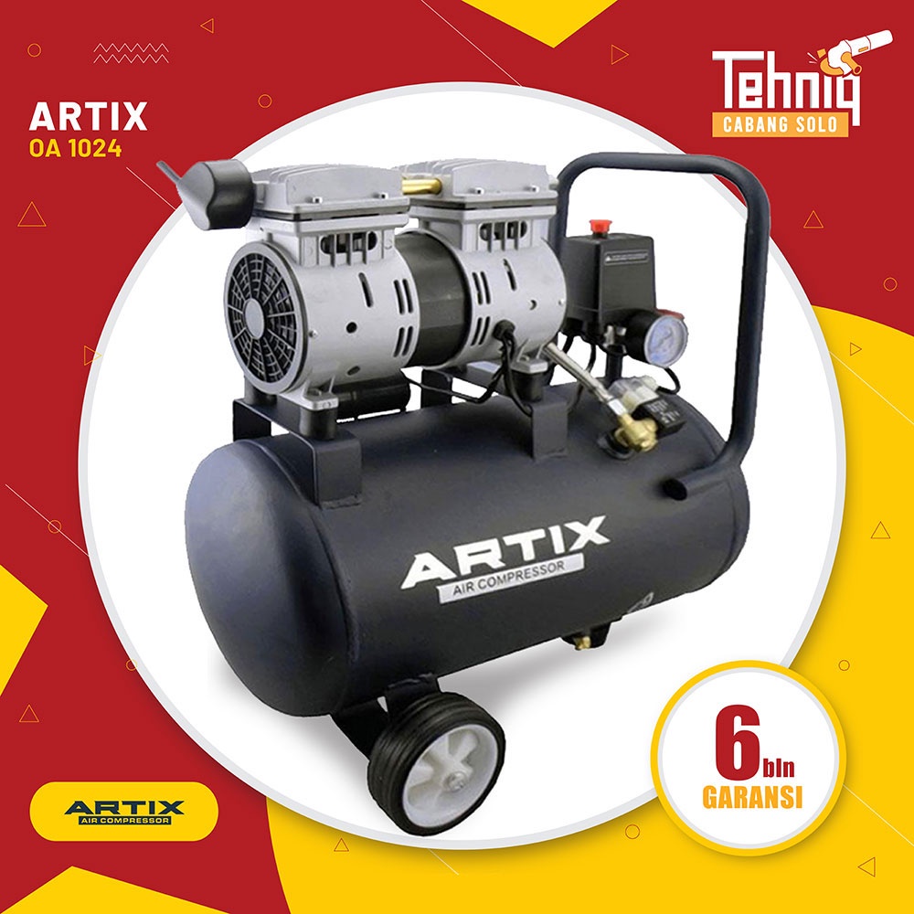 Jual Kompresor Angin Listrik ARTIX OA 10-24 Oil Less Compressor 1 HP ...