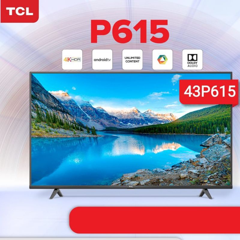 Jual TCL UHD 4K ANDROID SMART TV 43P615 | Shopee Indonesia