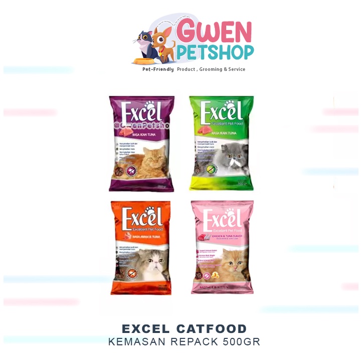 Jual Excel Cat Dry Food 500gr - Makanan Kering Kucing | Shopee Indonesia