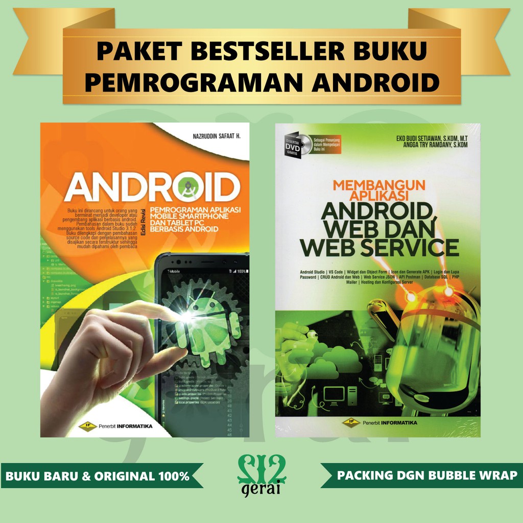 Jual PAKET BUKU ANDROID PEMROGRAMAN APLIKASI | Shopee Indonesia