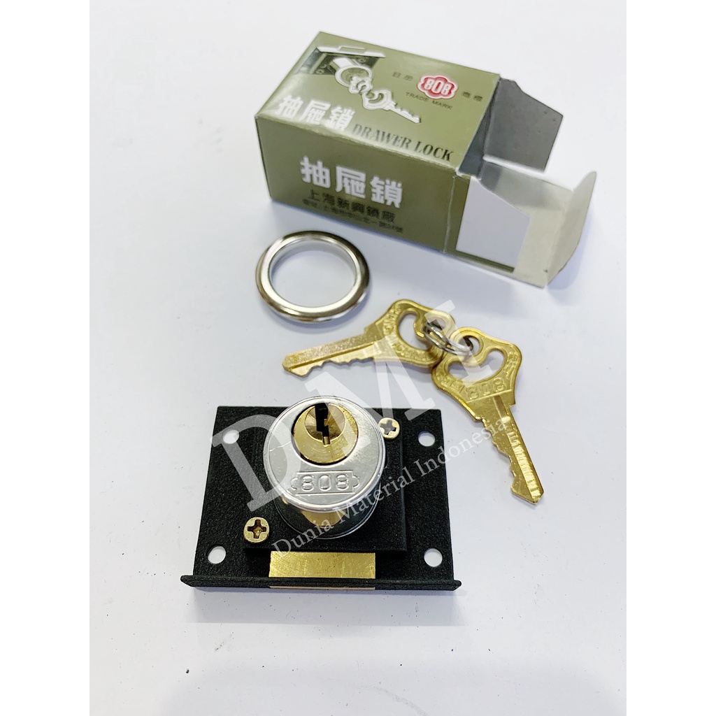 Jual Kunci Laci 808 | Kunci Lemari Etalase Meja Kerja | Drawer Lock Set | Shopee Indonesia