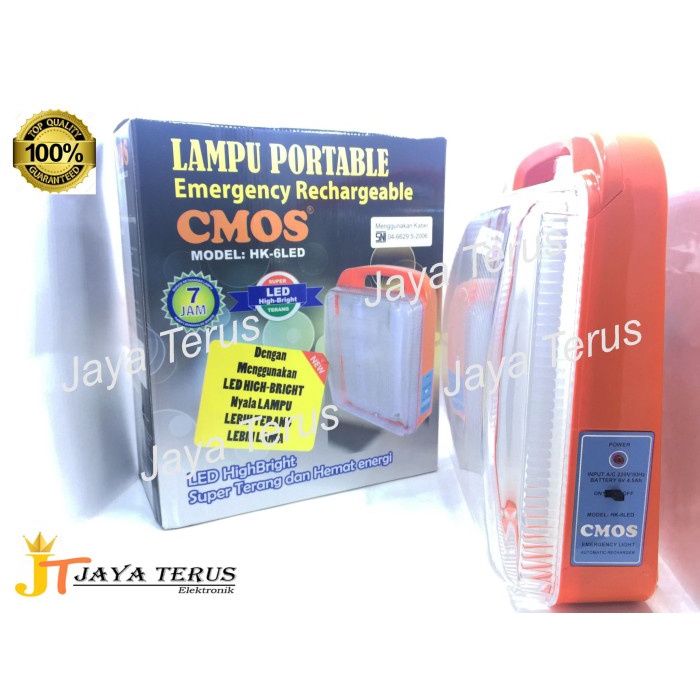 Jual Lampu Emergency CMOS HK-6V8L/ Lampu emergency/Emergency Lamp ...