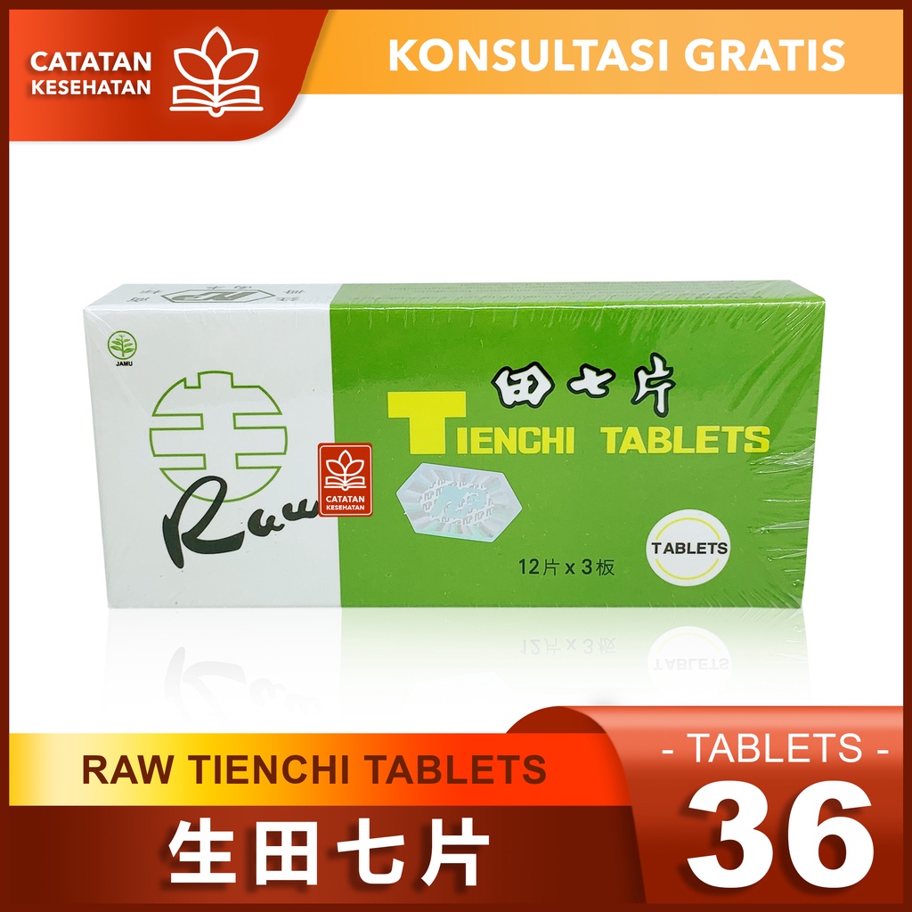 Jual Raw Tienchi Ginseng Tablet / 生田七片 / Supplement 36's | Shopee Indonesia