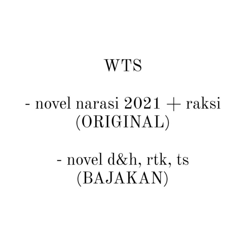 Jual novel narasi 2021+raksi (original) | Shopee Indonesia