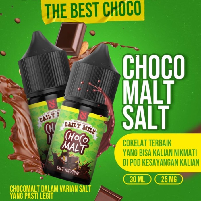 Jual SALT DAILY MILK V2 CHOCO MALT V2 SALT | Shopee Indonesia