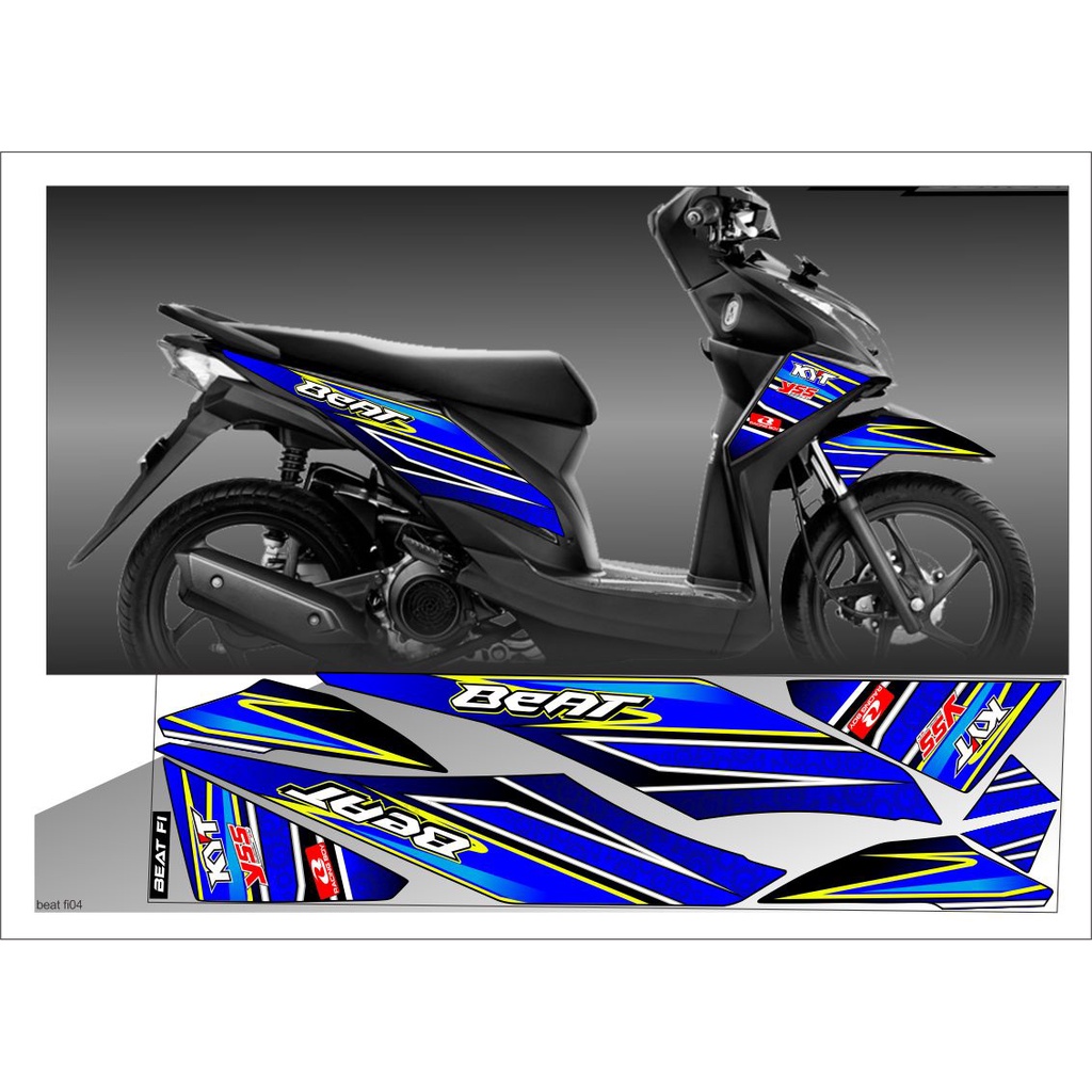 Jual STRIPING HONDA BEAT FI VARIASI RACING SANGAT COCOK BUAT MOROT ...