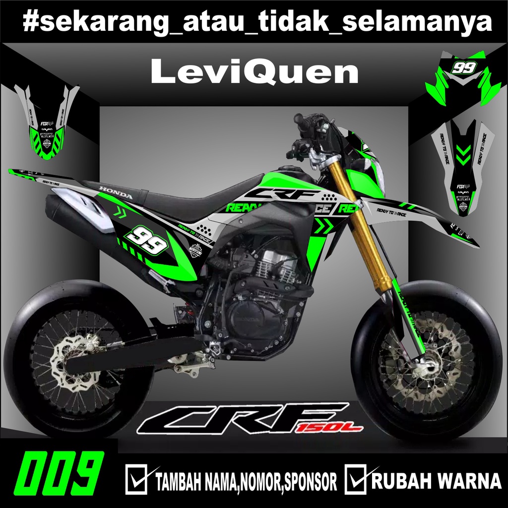 Jual Leviquen Sticker setiker stiker decal CRF 150 L- (009) minimalis Fullbody-Dekal stiker CRF ...