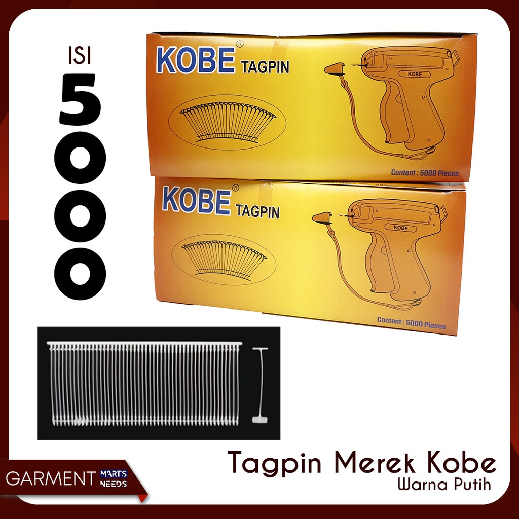 Jual TAG PIN MERK KOBE TAGPIN ARROW TOP PIN ISI 5000 PCS | Shopee Indonesia