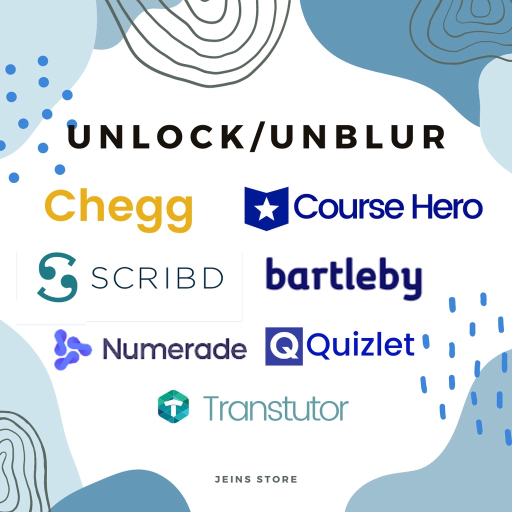 Jual Unblur Chegg, Coursehero, Scribd, Transtutors, dll | Shopee Indonesia