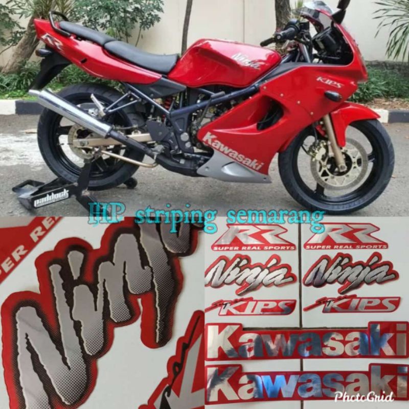Jual Striping Ninja RR th 2009 Merah Chrome | Shopee Indonesia
