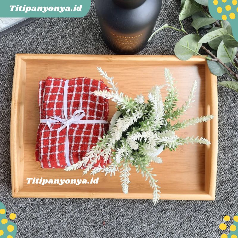 Jual Nampan Baki Saji Tray Aesthetic Kayu Brown Besar Weston Informa ...