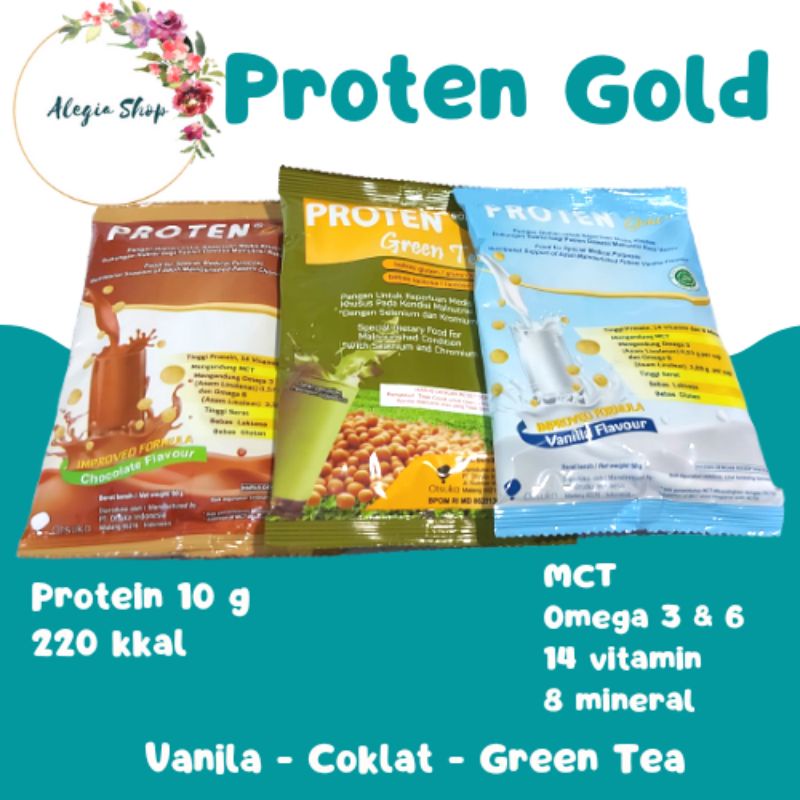 Jual Proten Gold All Varian Susu Protein Harga untuk 1 sachet Termurah ...