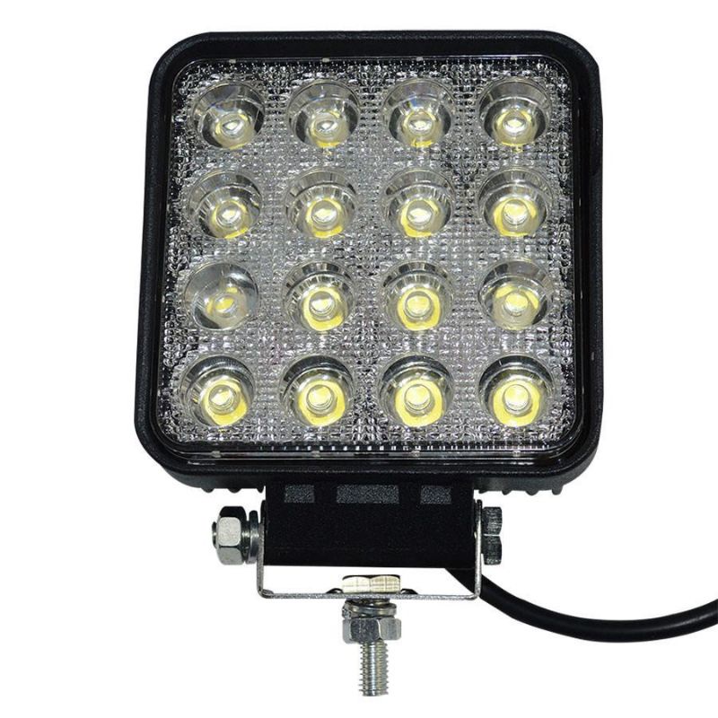 Jual Lampu Variasi Work LED 16 Mata 48 Watt 55 mm Variasi Mobil Pickup ...