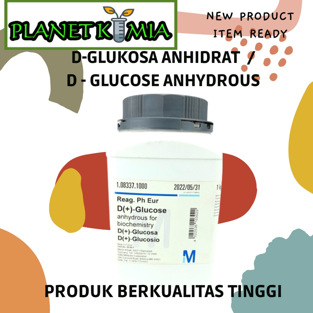 Jual D - Glucose Anhydrous / D - glukosa Anhidrat Pro Analisa Merck 50 ...