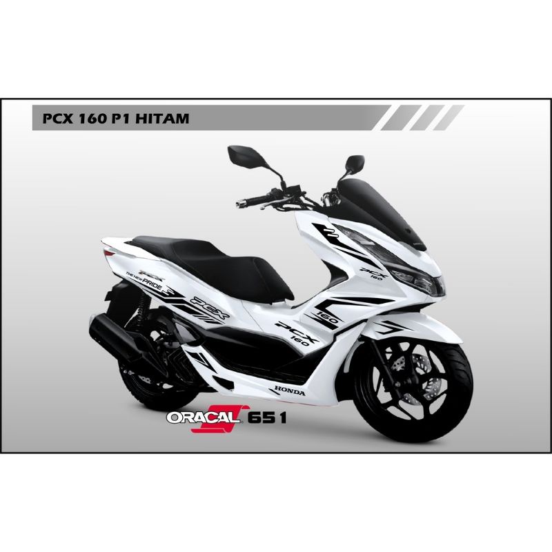 Jual Striping Cutting Sticker Honda NEW PCX PUTIH 2021 160cc Sporty ...