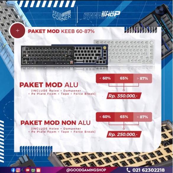Jual Modifikasi Full KEEB 60% - 87% & 87% UP! | Shopee Indonesia
