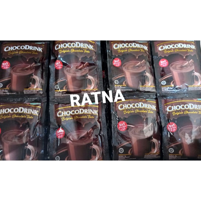 Jual CHOCO DRINK BELGIAN CHOCOLATE TASTE 28gr ( 1 Renteng isi 10 Sachet ...