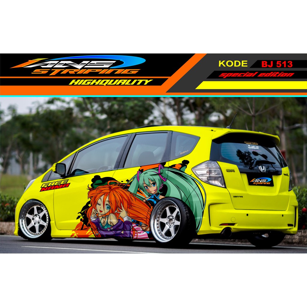 Jual STICKER VARIASI MOBIL HONDA JAZZ BRIO SIGRA YARIS AGYA AVANZA ...