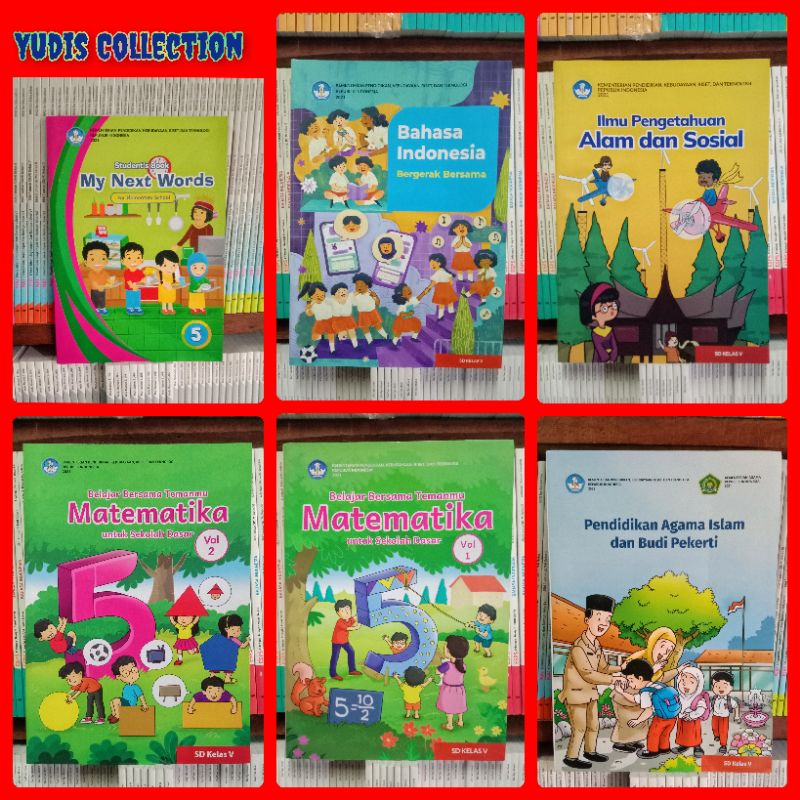 Jual Buku SD kelas 5 kurikulum Merdeka. Bhs Indonesia, inggris, matematika, IPAS, Agama islam ...