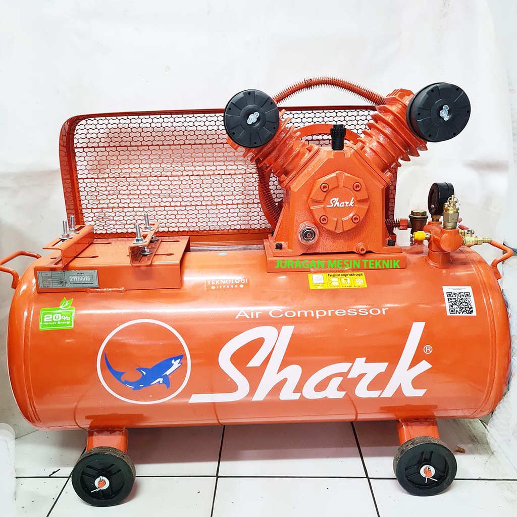 Jual Mesin Kompresor SHARK 1 HP Unloading Tabung Tanpa Mesin Penggerak | Shopee Indonesia