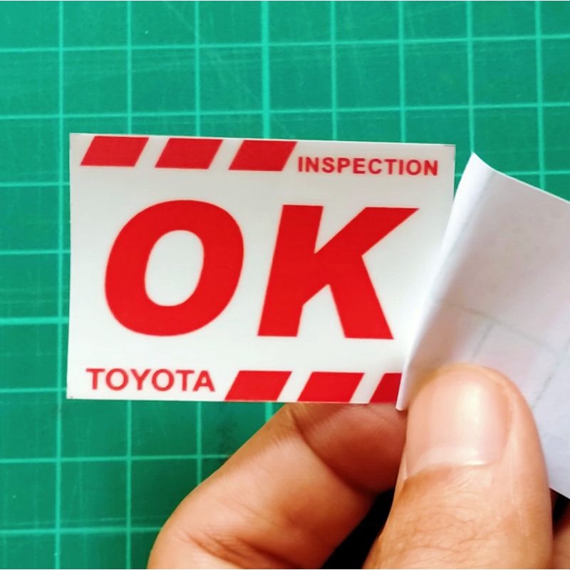 Jual sticker kaca inspection OK Toyota japan JDM | Shopee Indonesia