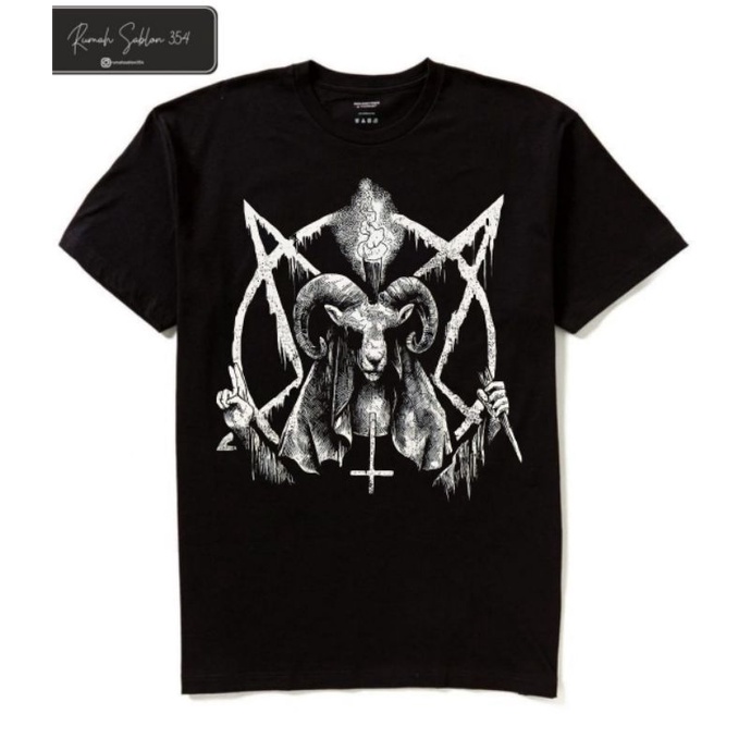 Jual KAOS BAJU SATAN / TSHIRT BAND HAIL SATANIC PENTAGRAM OVERSIZE TEE ...