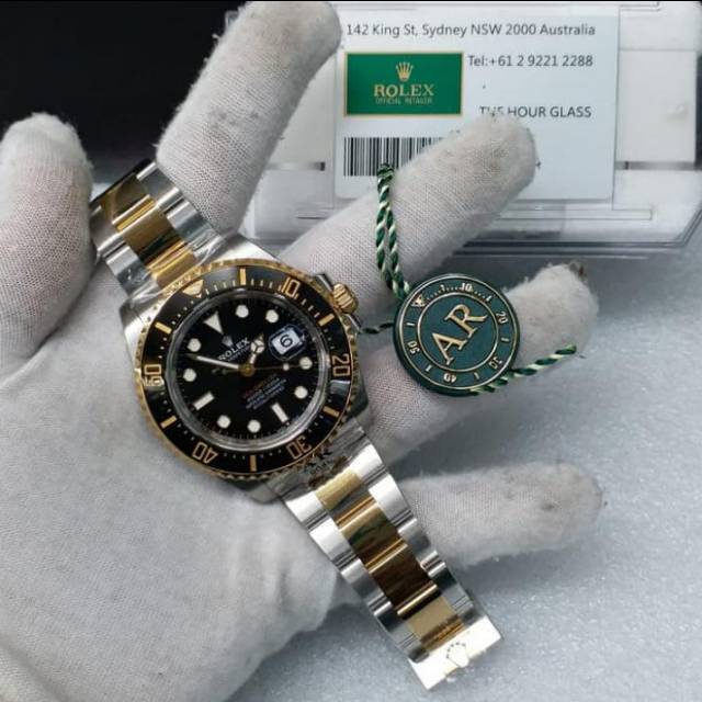 Jual Jam Pria Rolex Sea-Dweller AR Automatic Swiss Eta Clonning ...