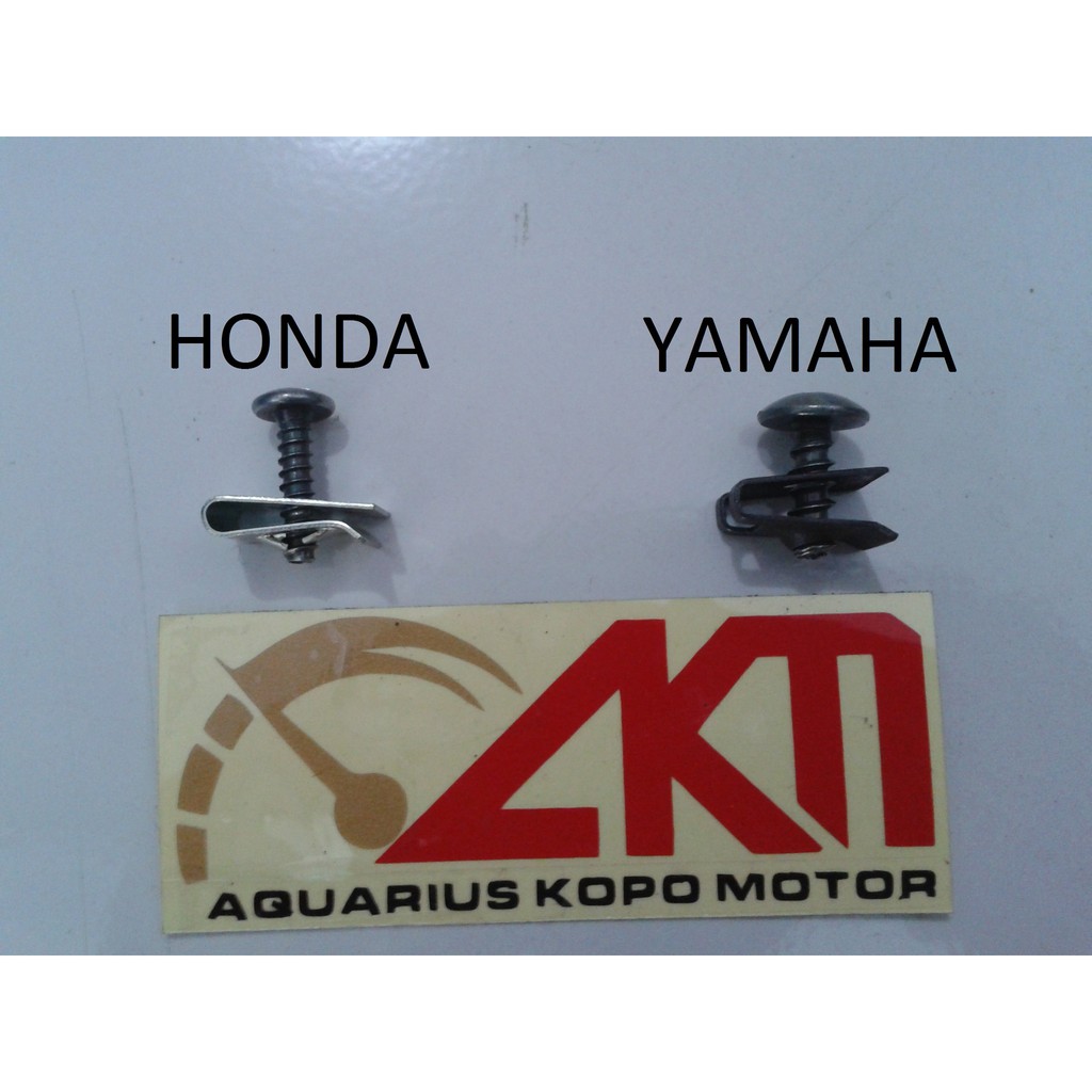 Jual Baut Skrup Klip Body Motor Honda Yamaha Sekrup Clip Ulir Obeng ...