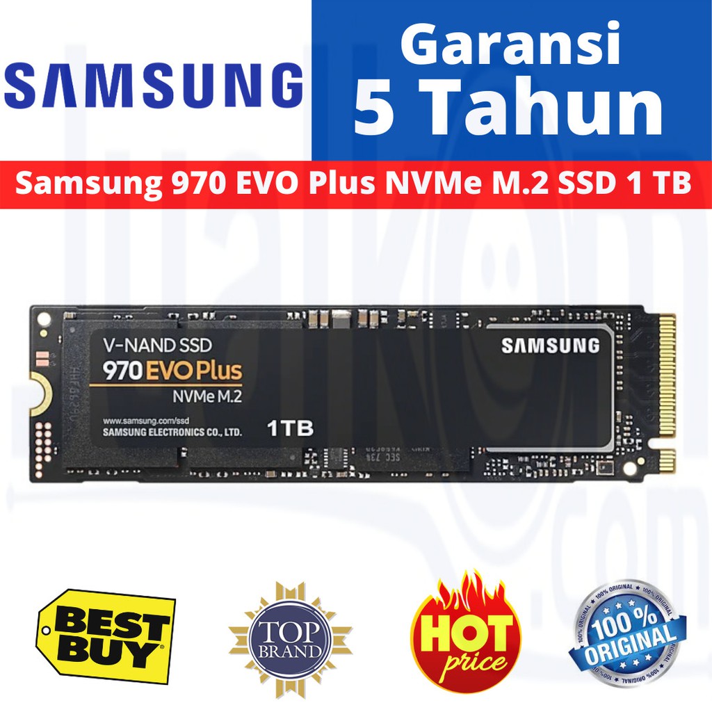 Jual Samsung SSD 970 EVO Plus 1TB NVMe M.2 PCIe High Performance ...
