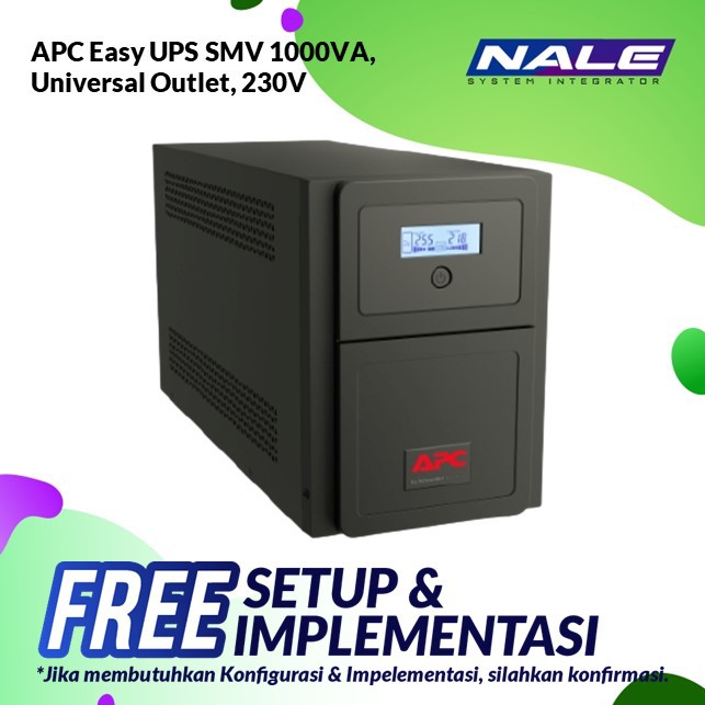 Jual APC Easy UPS SMV 1000VA, Universal Outlet, 230V (SMV1000I-MS) | Shopee Indonesia