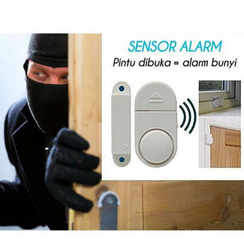 Jual Door Alarm Pintu Rumah Alarm Jendela Sensor Anti Maling Free Batre ...