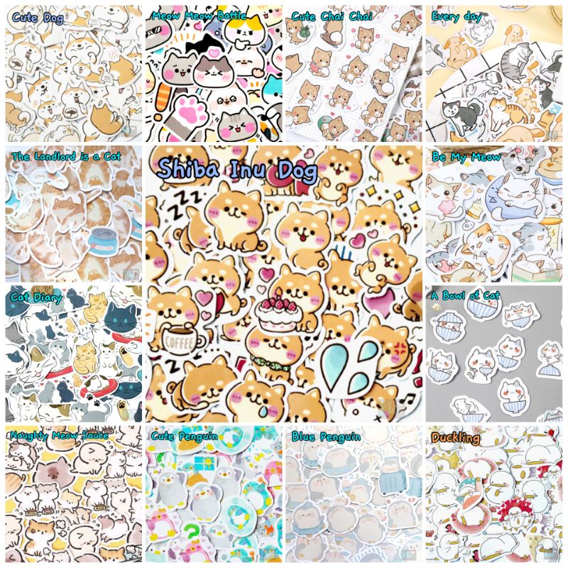 Jual Stiker Dekoratif DIY Set isi 15 Stiker - Animal Cartoon part 1 ...
