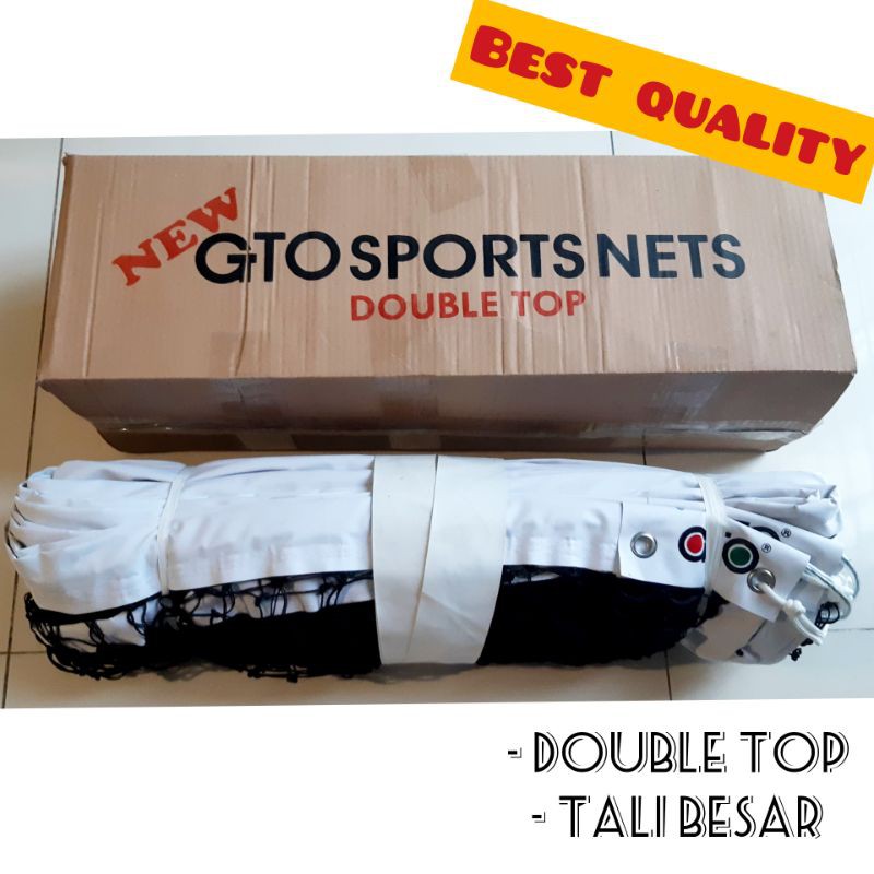 Jual Net Tenis Lapangan GTO New DOUBLE TOP Sling Baja Tali Besar ...