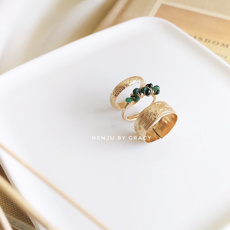 Jual HENJU BY GRACY | Bubble Ring | Cincin Bubble Herkimer Diamond ...